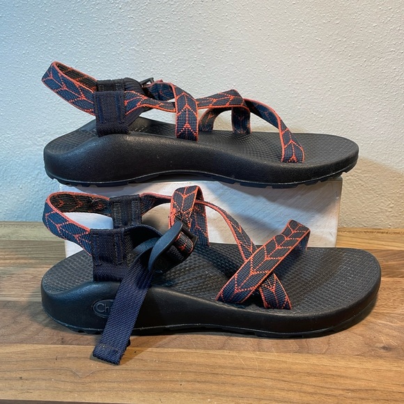 Chaco | Shoes | Chaco Z Cloud Navy Red Classic Cross Adjustable Strap ...